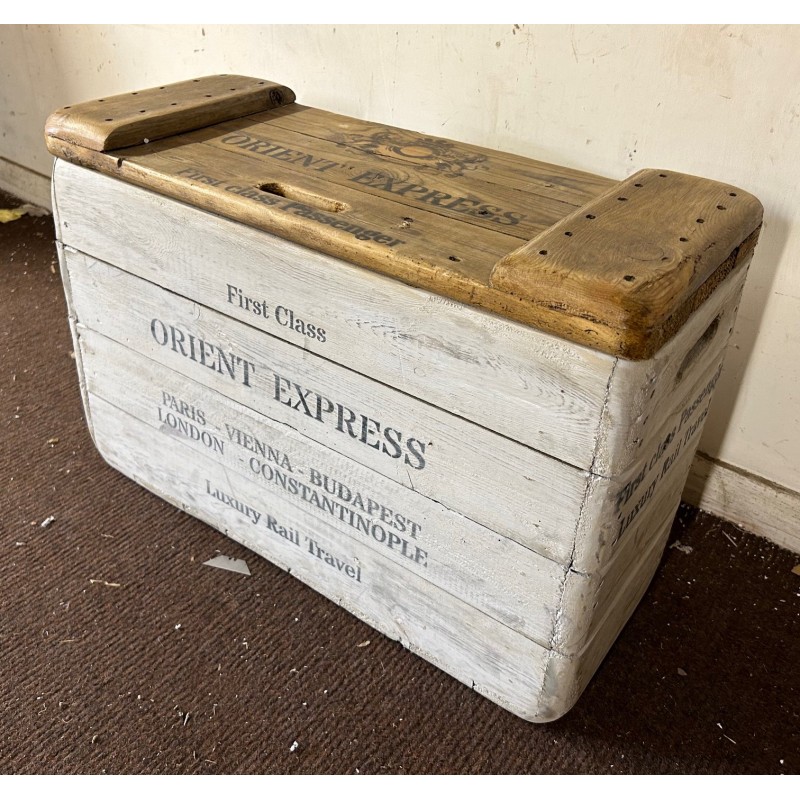 Reclaimed Wooden Storage Trunk - Orient Express